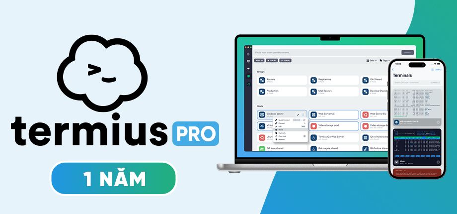 Termius Pro 1 năm - Tài khoản | Divine Shop